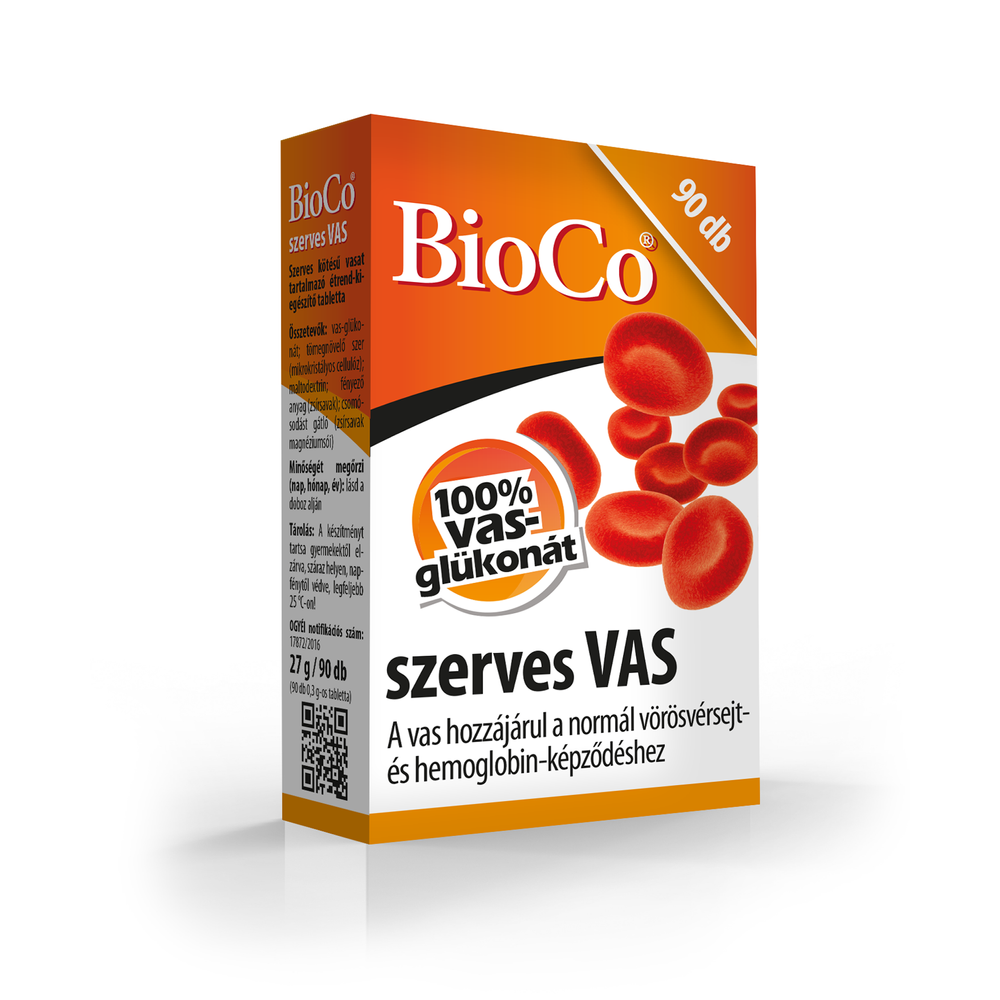 Bioco szerves Vas tabletta 90X - Hölgyeknek
