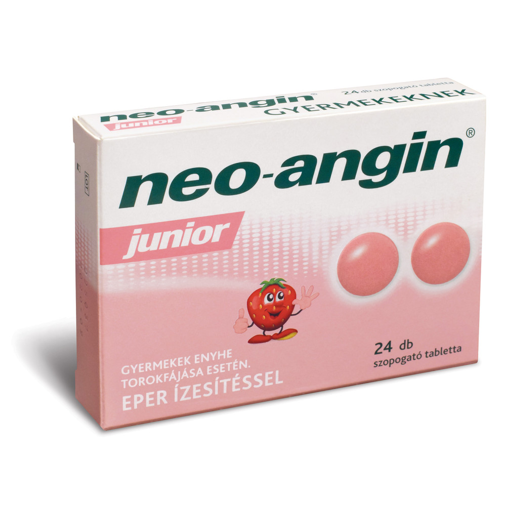 Neo-angin Junior szopogató tabletta 24X - Megfázás, nátha, influenza