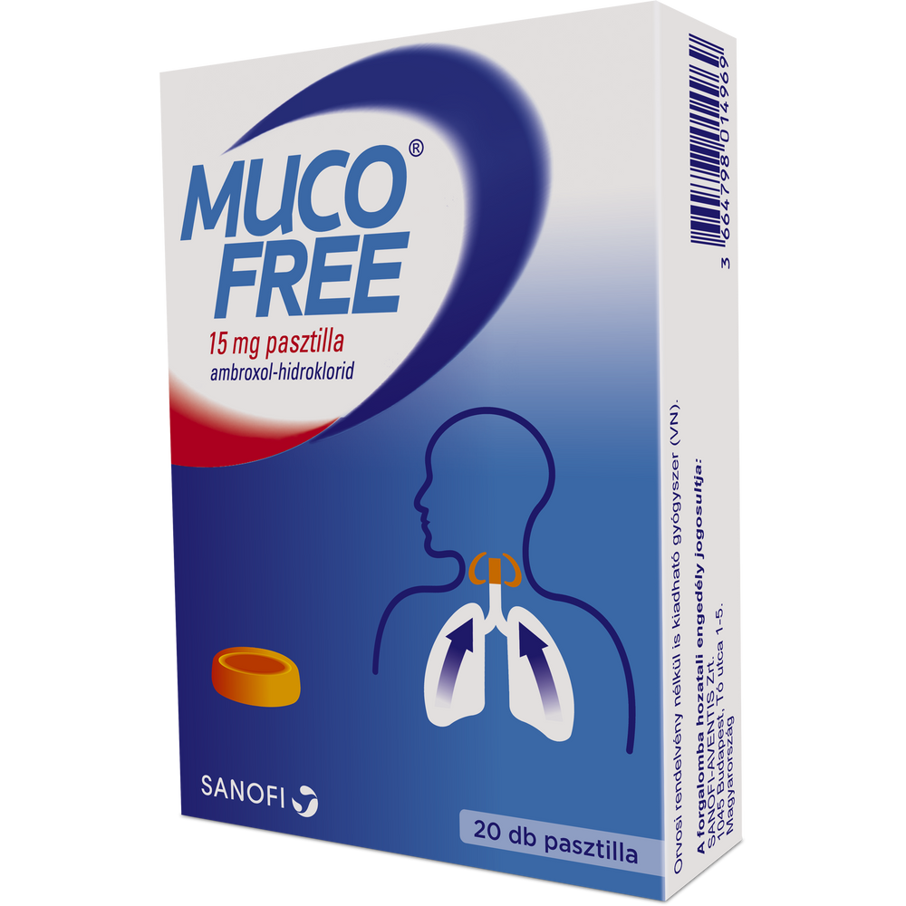 Mucofree 15 mg pasztilla 20X - Köhögéscsillapítás