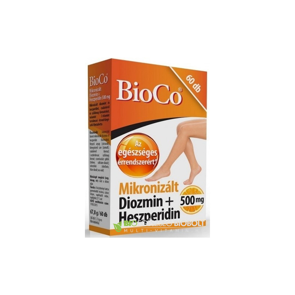 Bioco Mikronizált Diozmin + Heszperidin tabletta 500mg 60X - Visszér
