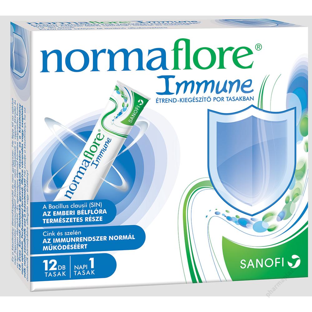 Normaflore Immune étrend-kiegészítő por tasakban édesítőszerrel 12X