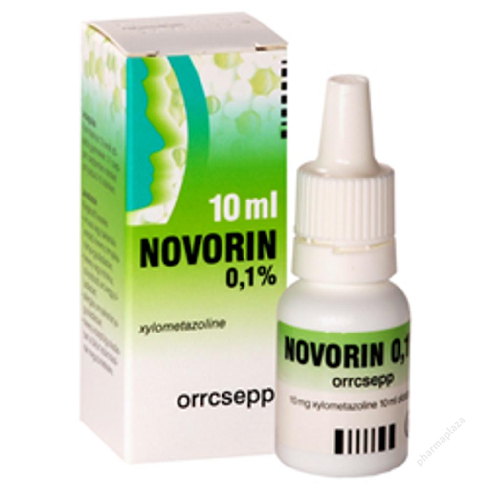 Novorin 0,1% oldatos orrcsepp felnőtteknek 10ml