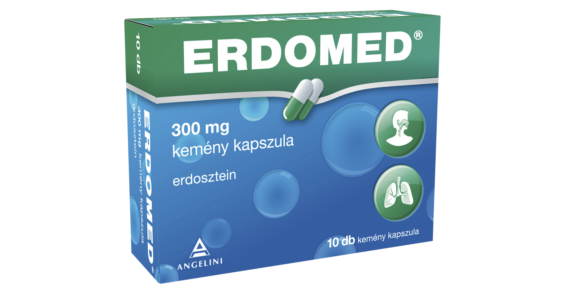 Erdomed 300mg kemény kapszula 10X - Köhögéscsillapítás