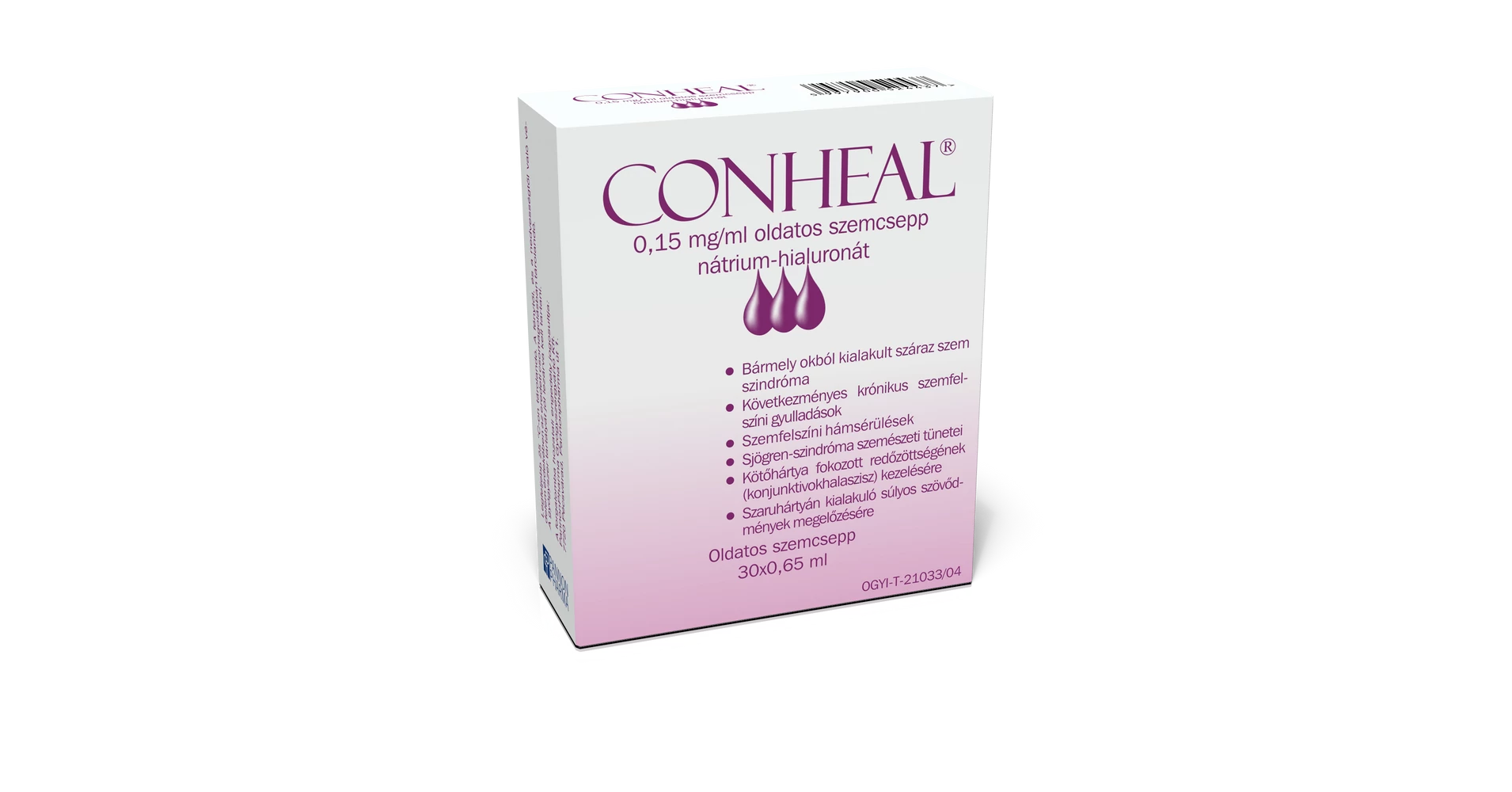 CONHEAL 0,15 mg/ml oldatos szemcsepp 30X