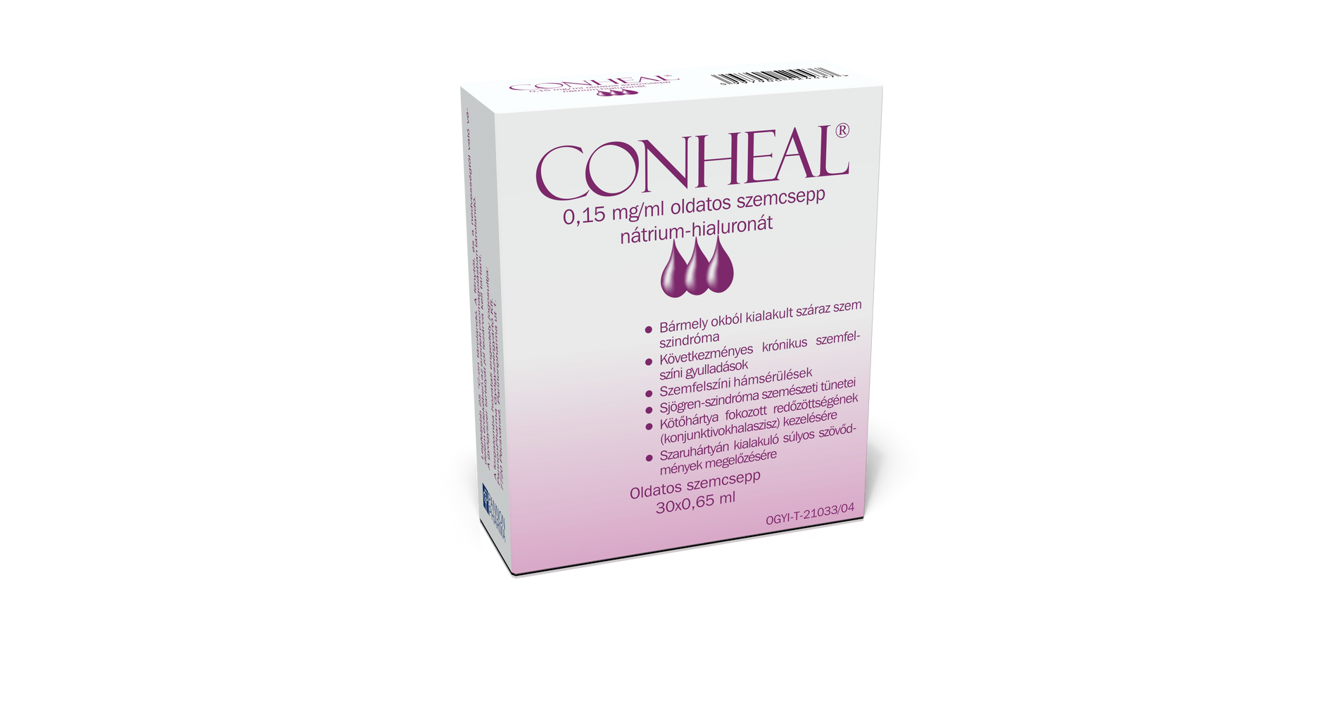 CONHEAL 0,15 mg/ml oldatos szemcsepp 30X
