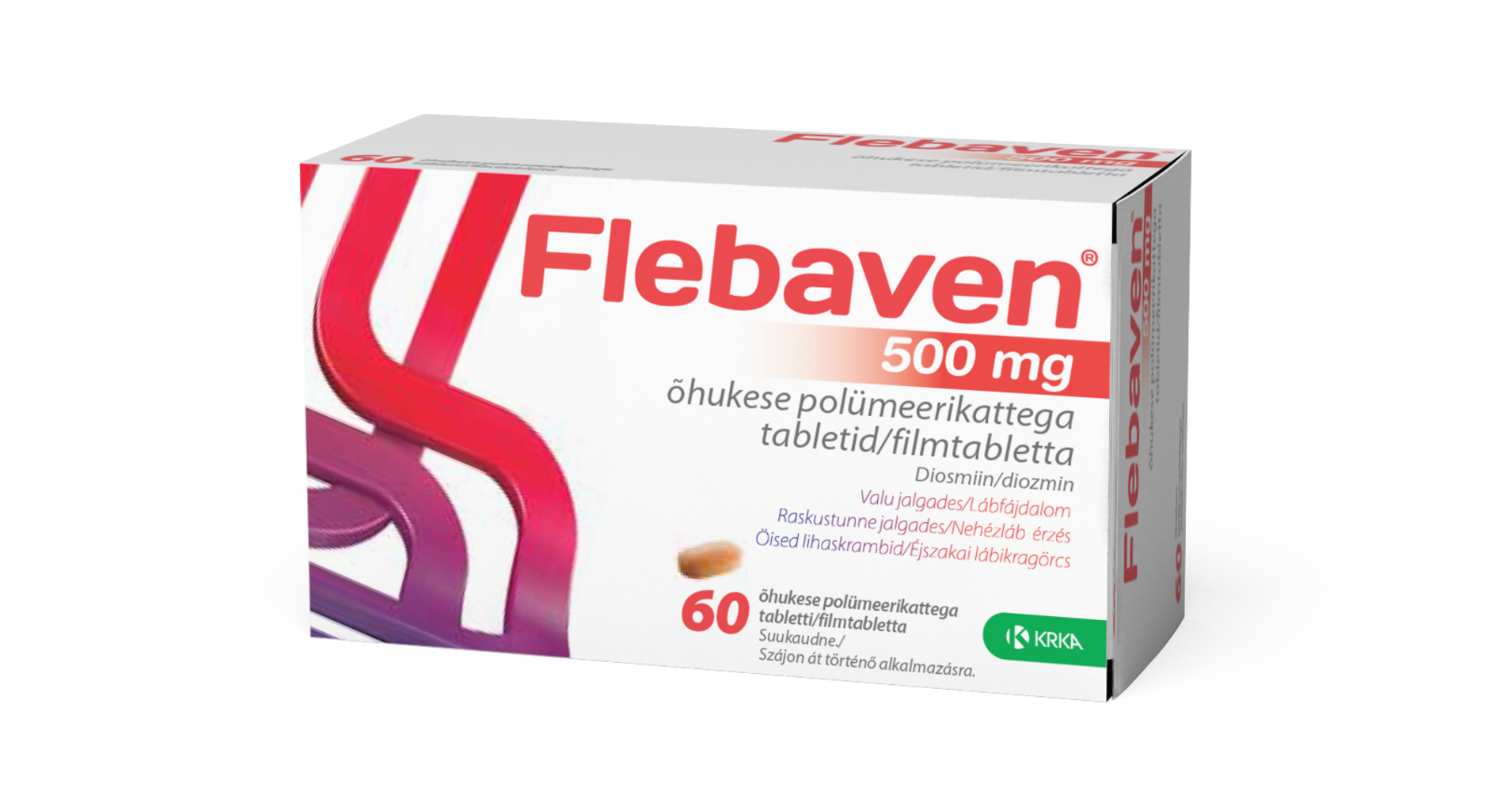 Flebaven 500 mg filmtabletta, 60X - Visszér