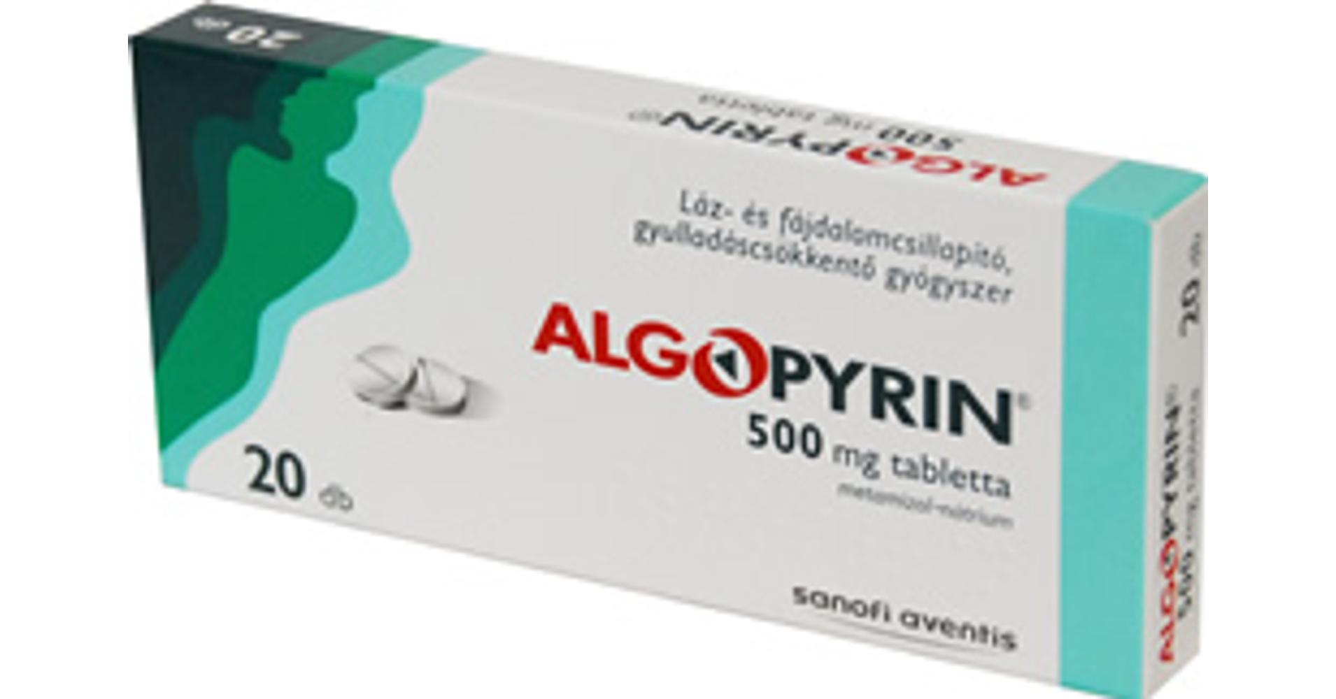 Algopyrin 500 mg tabletta 20X - Láz- és fájdalomcsillapítás
