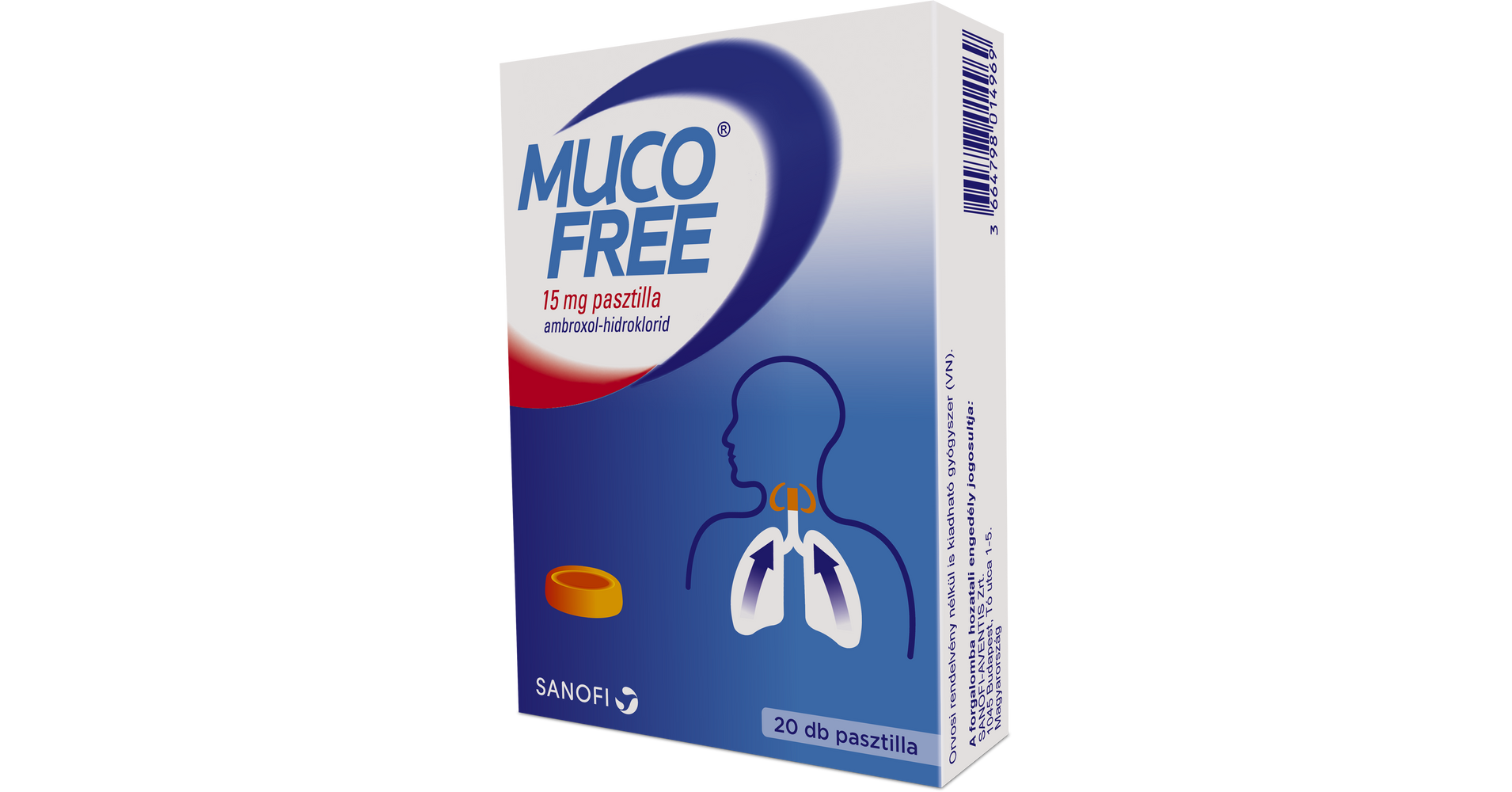 Mucofree 15 mg pasztilla 20X - Köhögéscsillapítás
