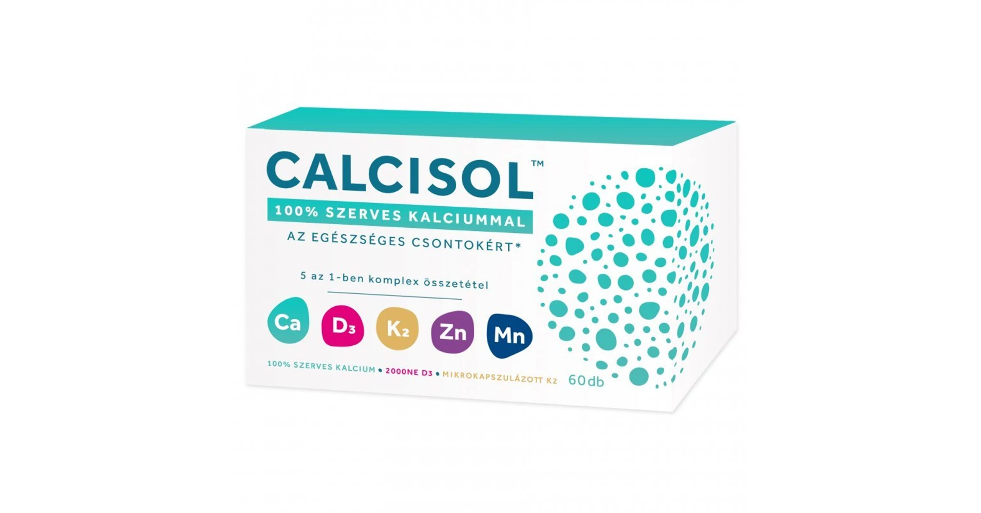 Calcisol 100% szerves kalcium 5 az 1-ben filmtabletta 60X