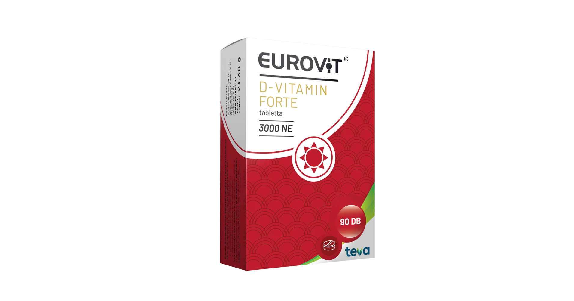 Eurovit D-Vitamin Forte 3000 NE tabletta 90X