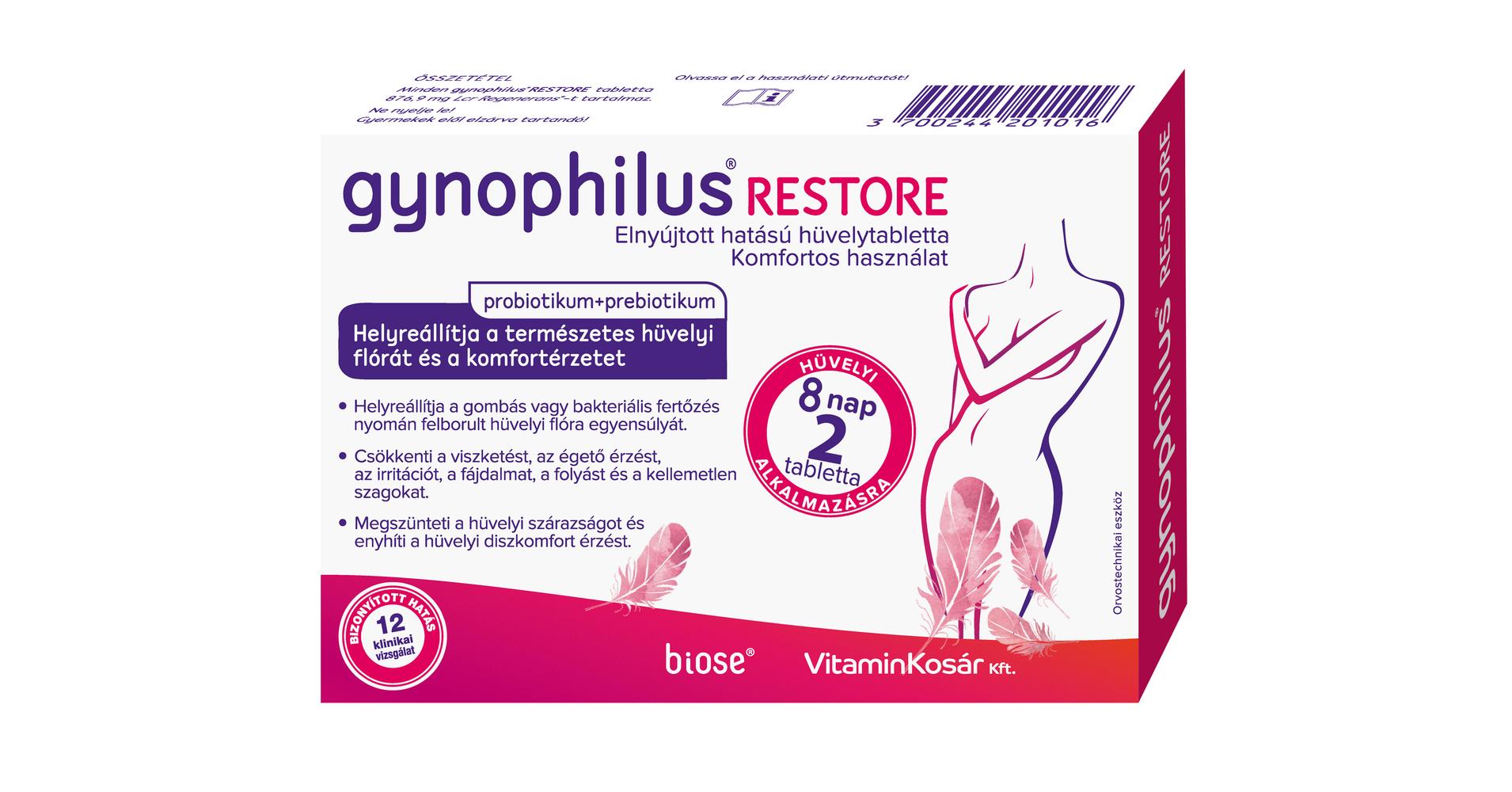 Gynophilus Restore hüvelytabletta 2X