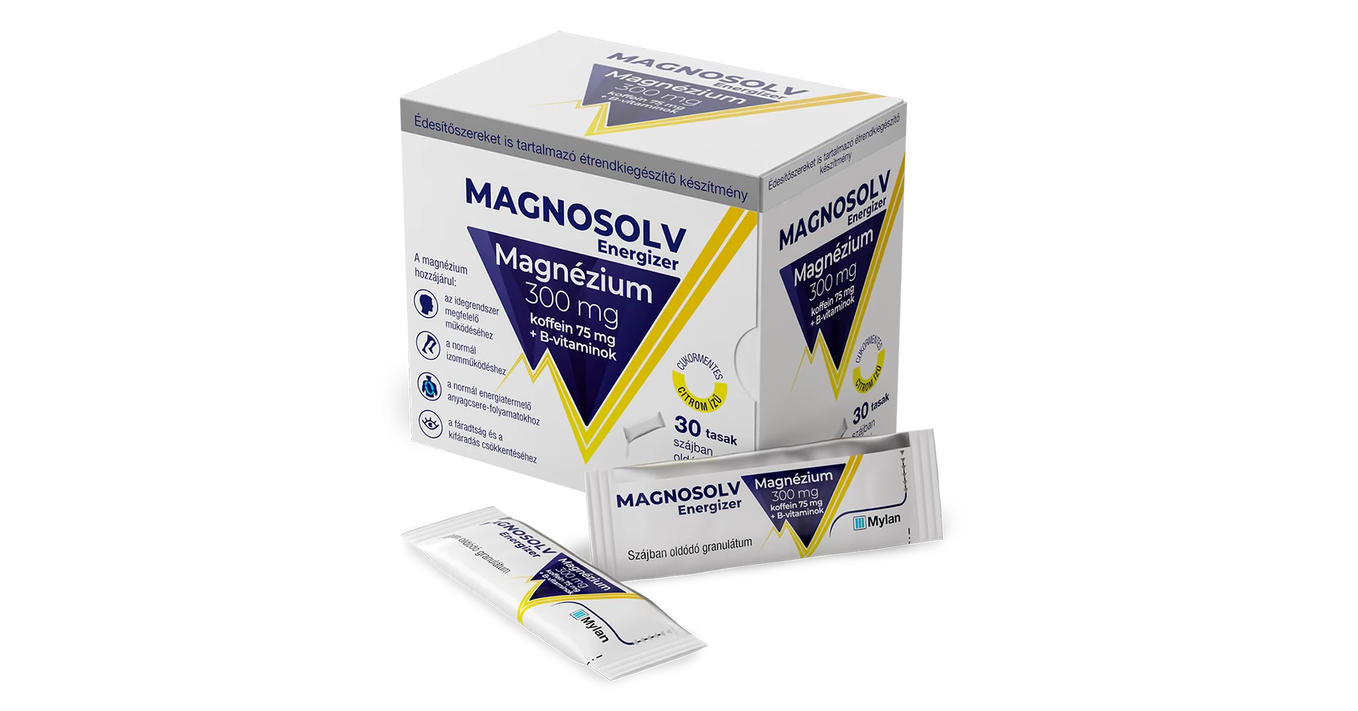 Magnosolv Energizer 300mg granulátum, 30 tasak