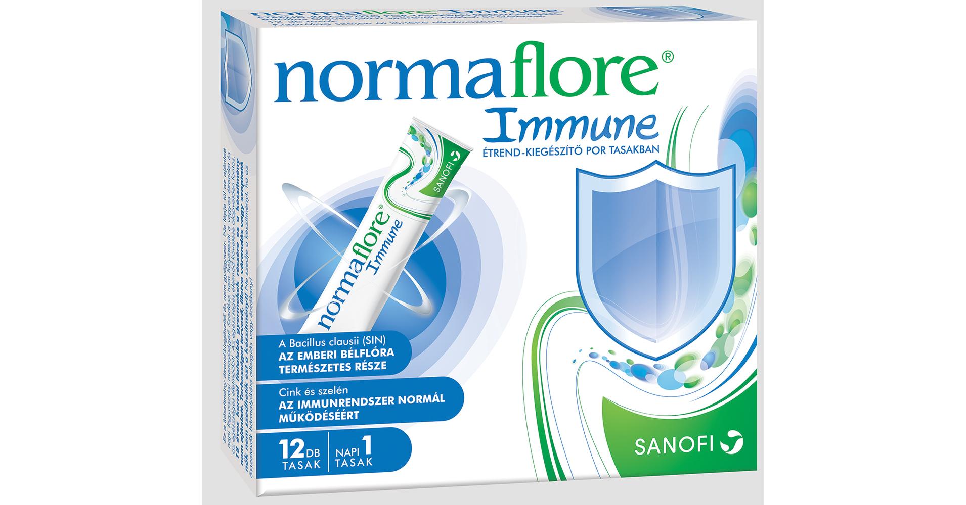 Normaflore Immune étrend-kiegészítő por tasakban édesítőszerrel 12X