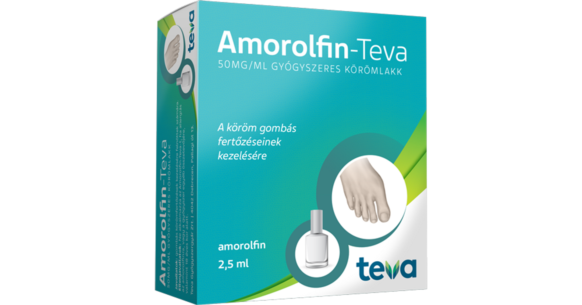 Amorolfin-Teva 50mg/ml gyógyszeres körömlakk