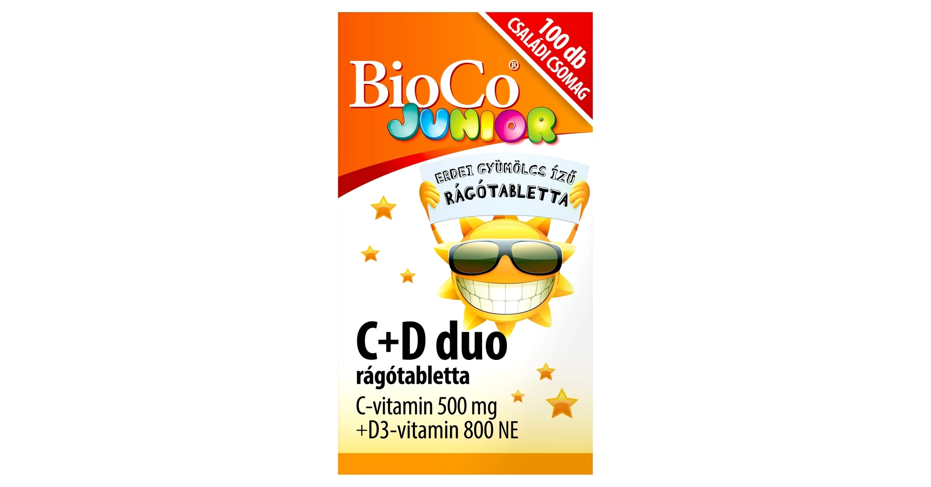 BioCo C+D Duo Junior rágótabletta 100X