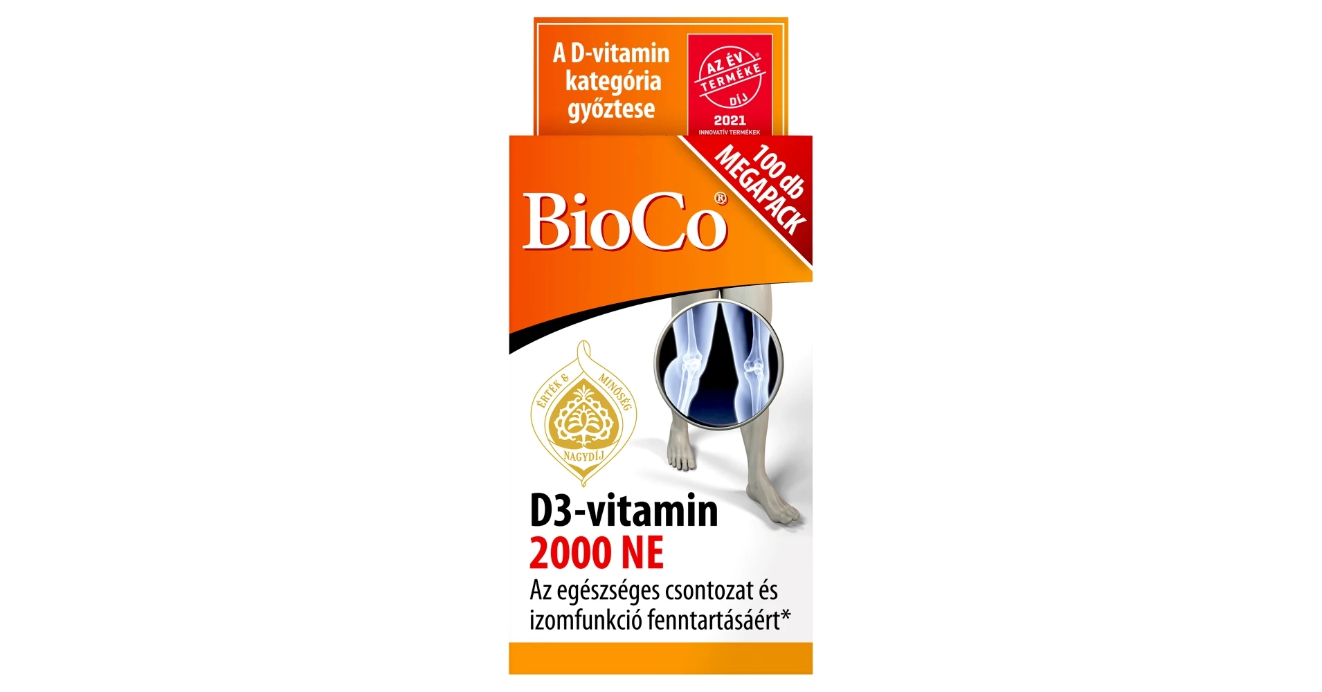 BioCo D3-vitamin 2000 NE tabletta 100X