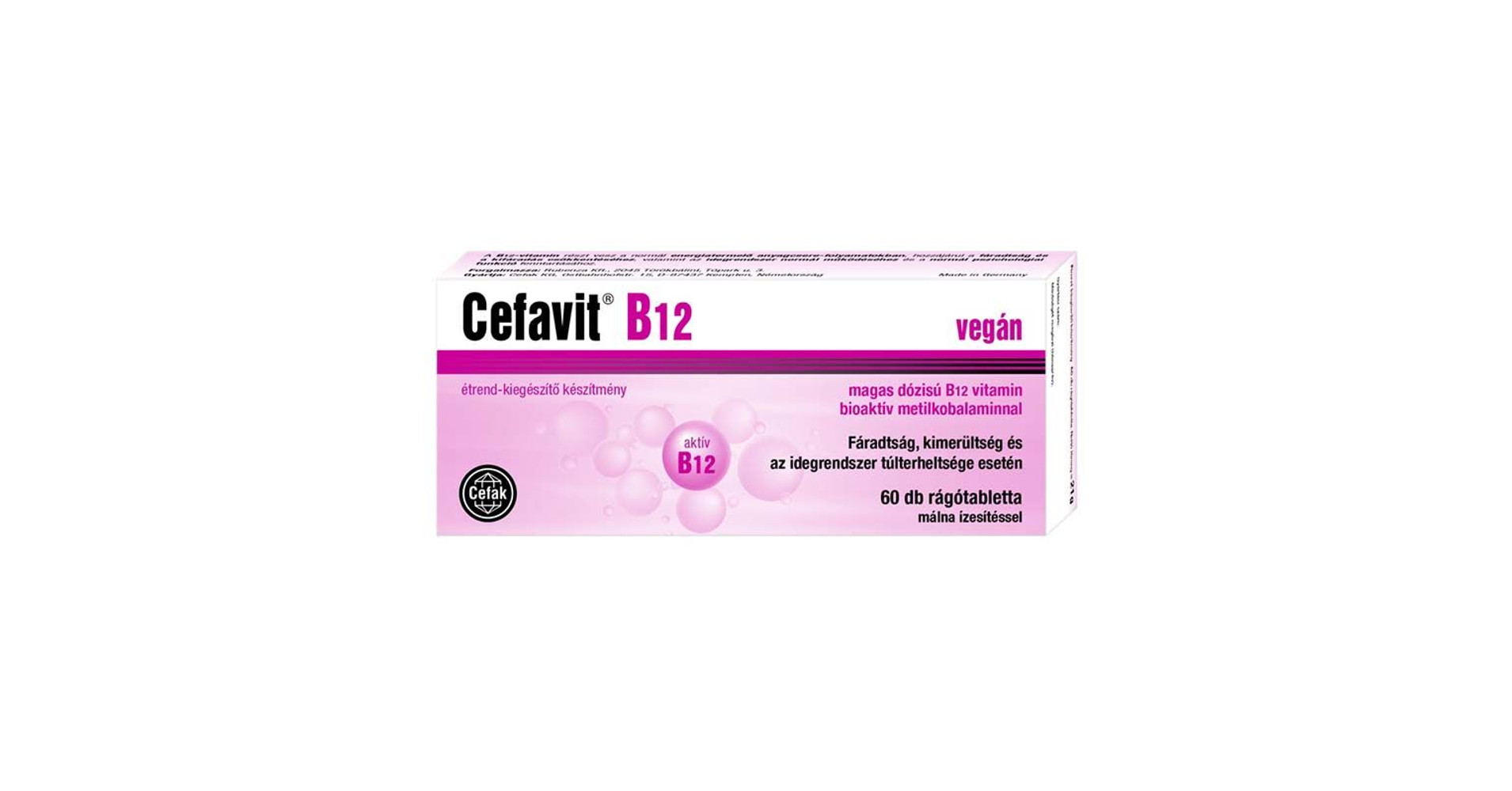 Cefavit B12 rágótabletta 60X