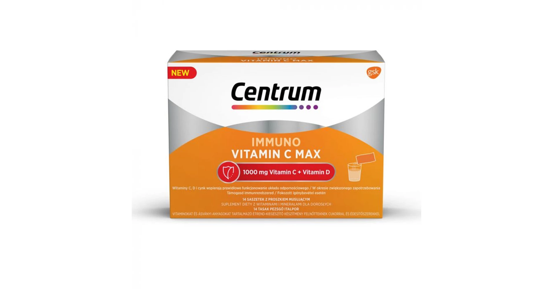 Centrum Immuno C Max pezsgőpor Felnőttek 14X