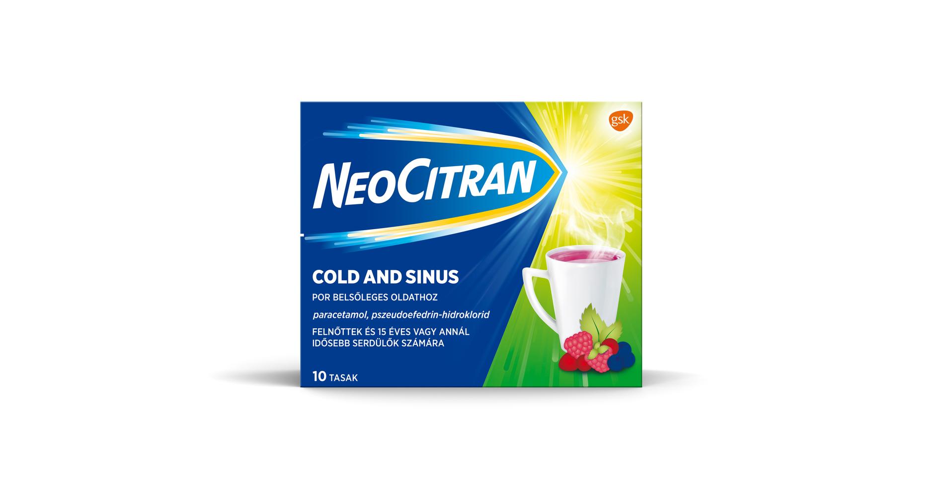 Neo Citran Cold and Sinus por belsőleges oldathoz 10x