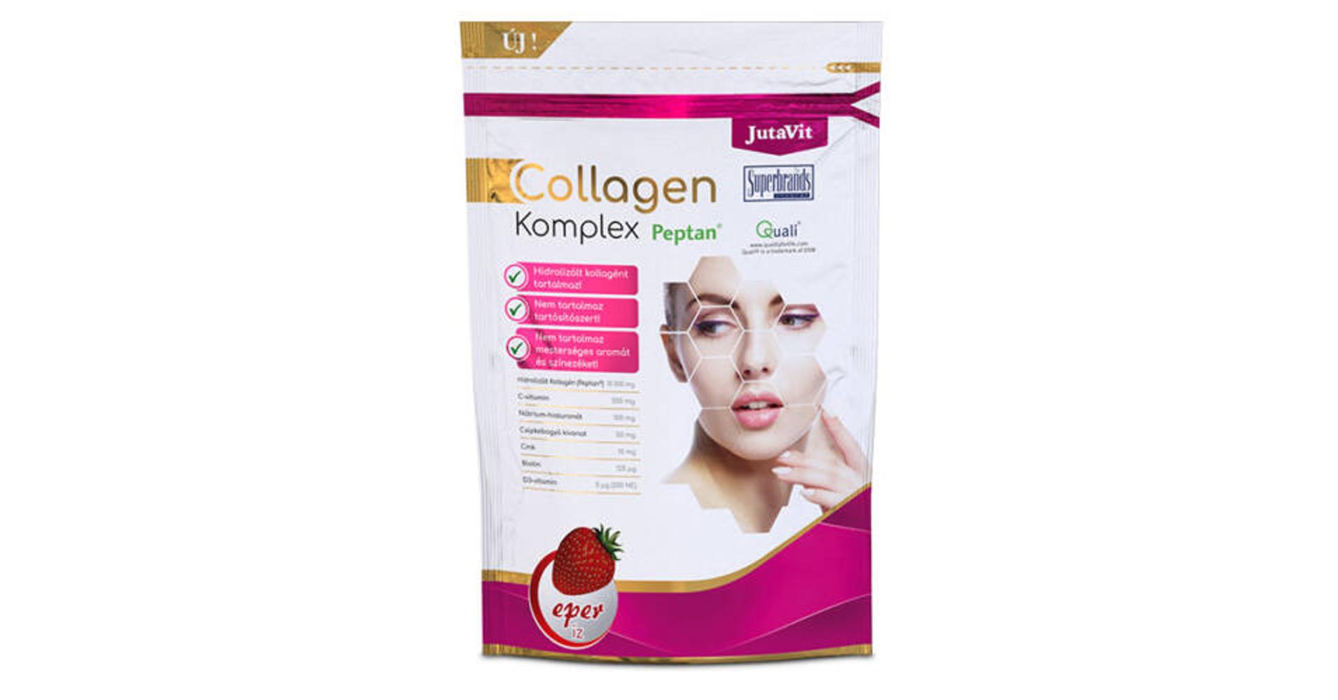 JutaVit Collagen + Hialuron Komplex por eper 400g