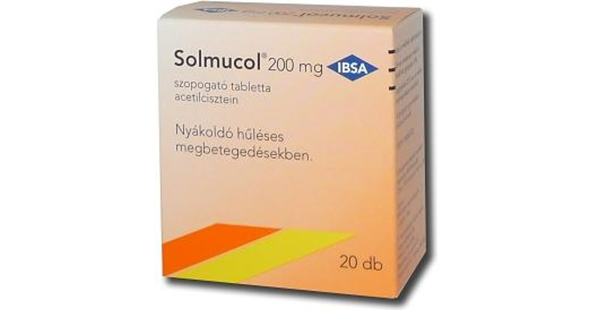 Solmucol 200mg szopogató tabletta 20x