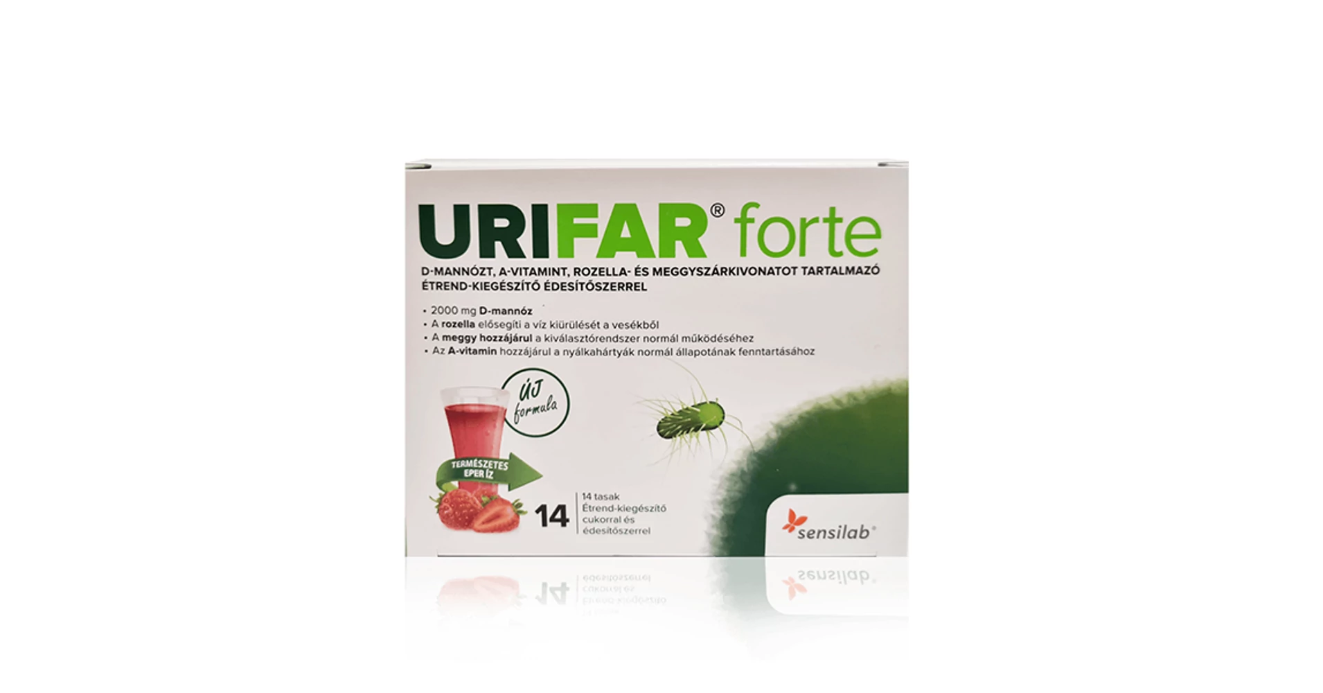 Urifar Forte D-mannóz, A-vitamin granulátum 14X