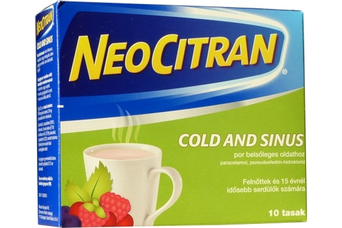 Neo Citran Cold and Sinus por belsőleges oldathoz 10x