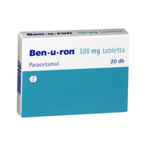 BEN-U-RON 500 mg tabletta 20x - Láz- és fájdalomcsillapítás