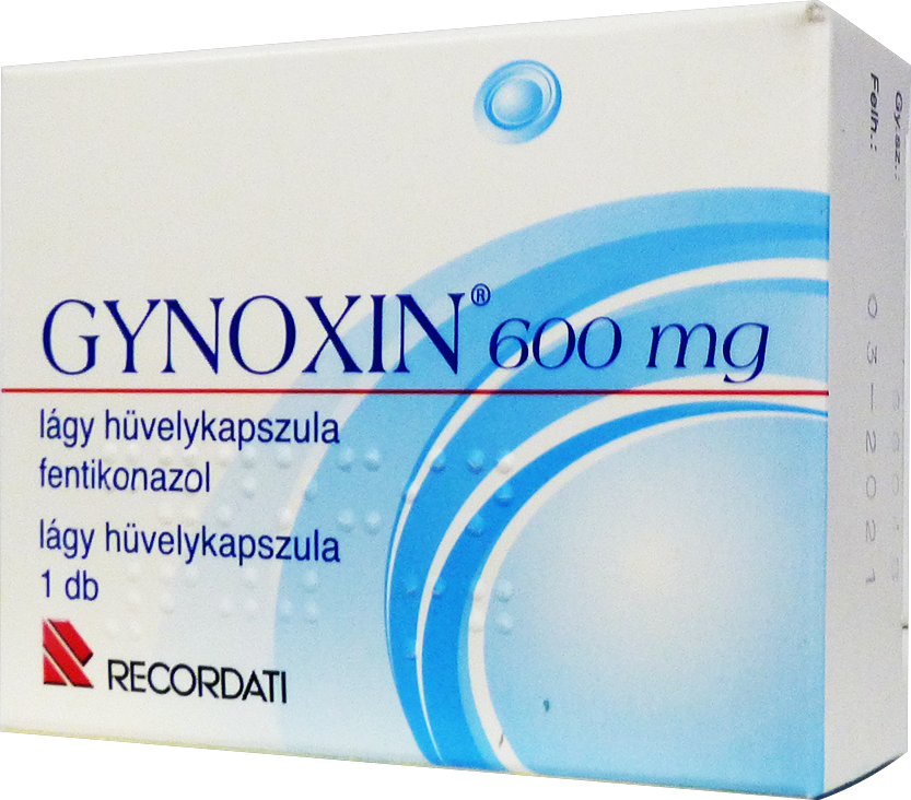 Gynoxin 600mg lágy hüvelykapszula 1x - Intim problémák, menstruációs ...