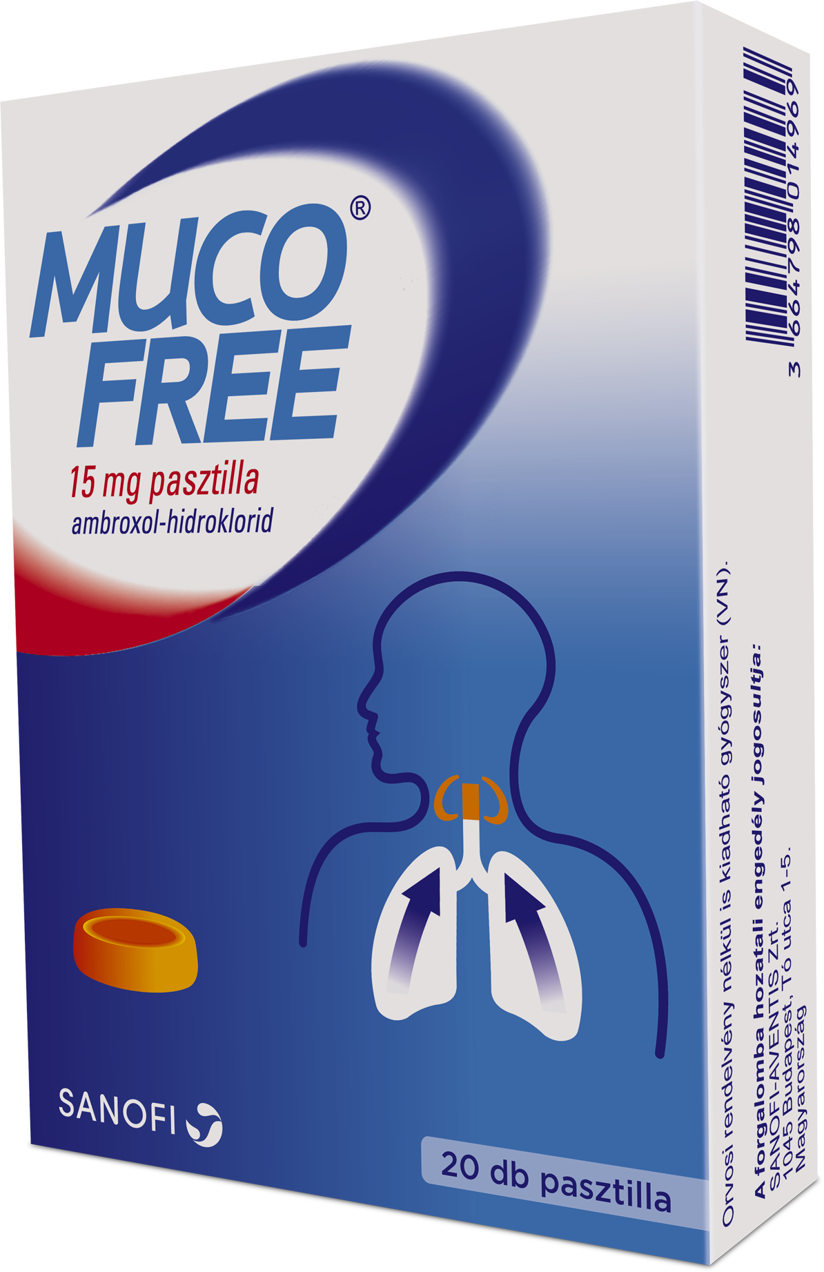 Mucofree 15 mg pasztilla 20X - Köhögéscsillapítás