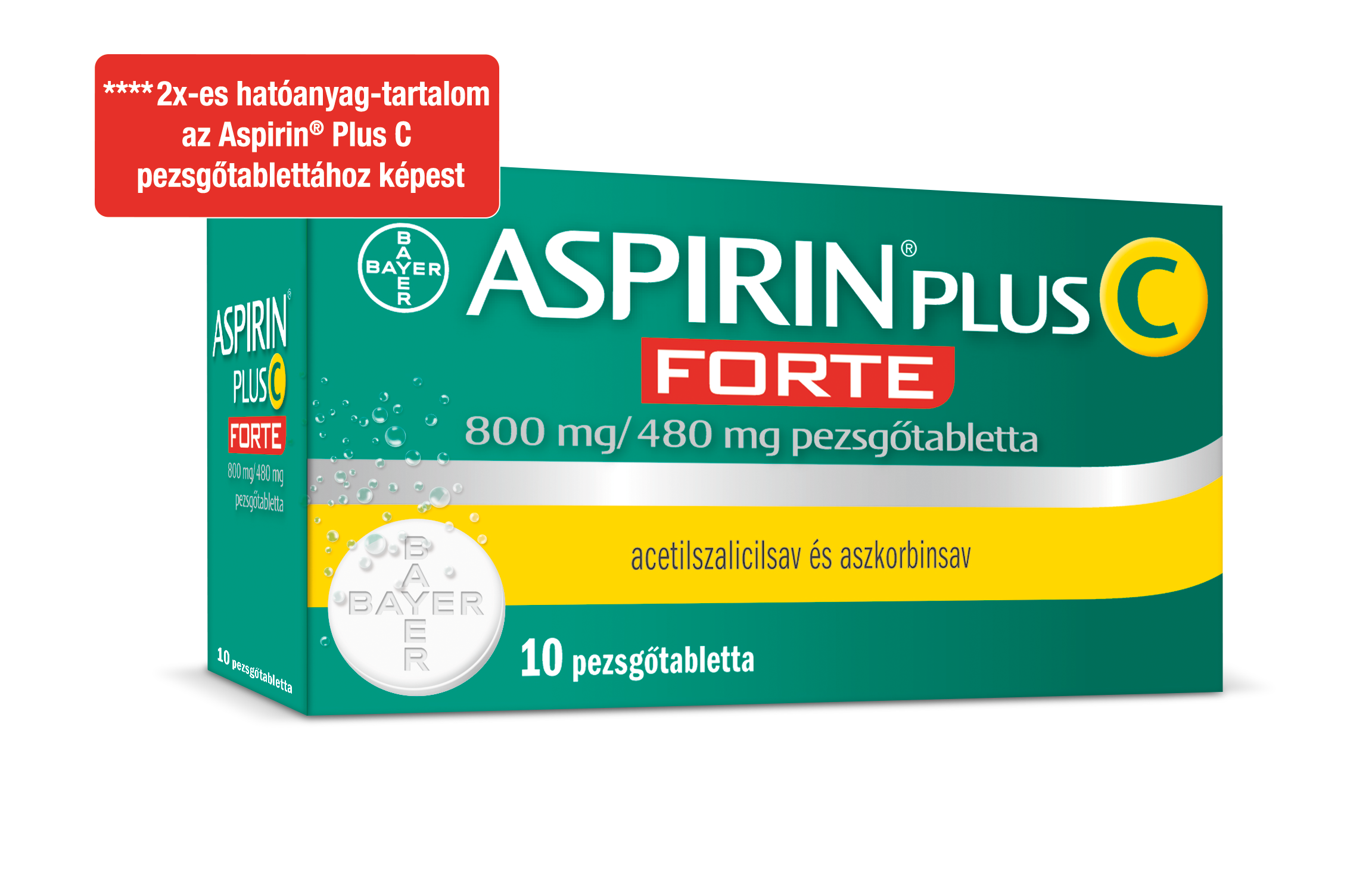 Aspirin plus C forte pezsgőtabletta 10x