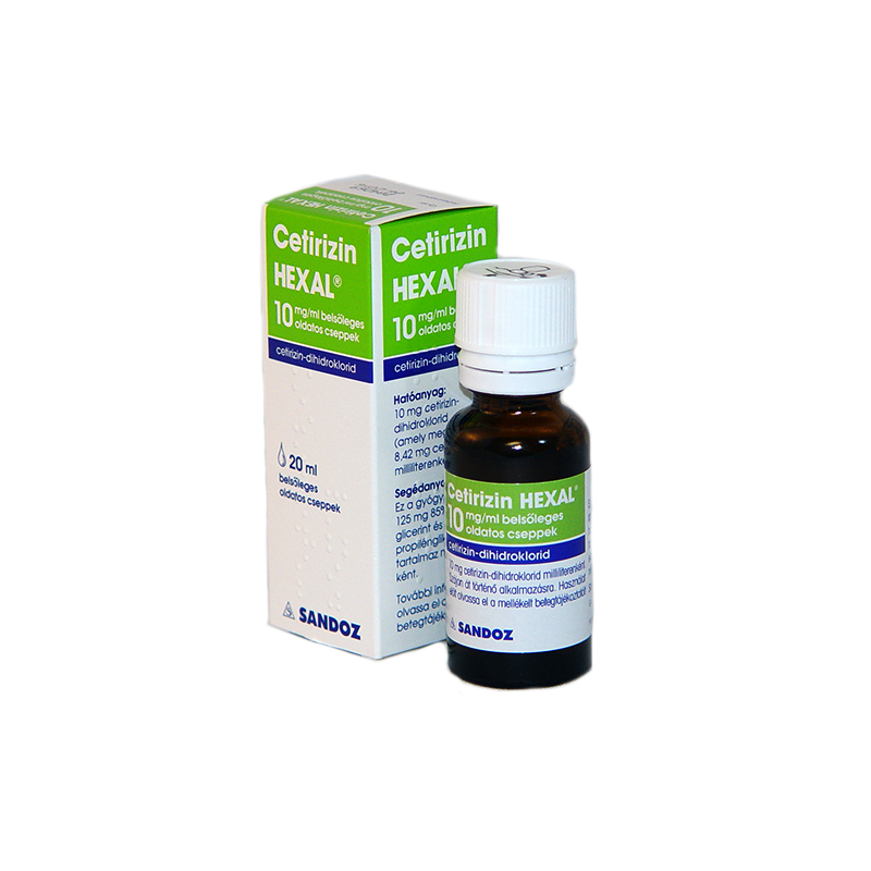 Cetirizin Hexal 10mg/ml belsőleges oldatos csepp - Allergia