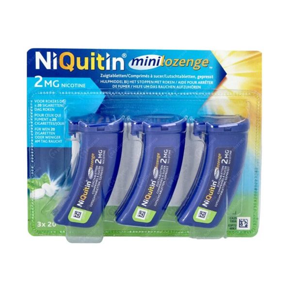 Niquitin Minitab 2mg szopogató tabletta 3x 20x