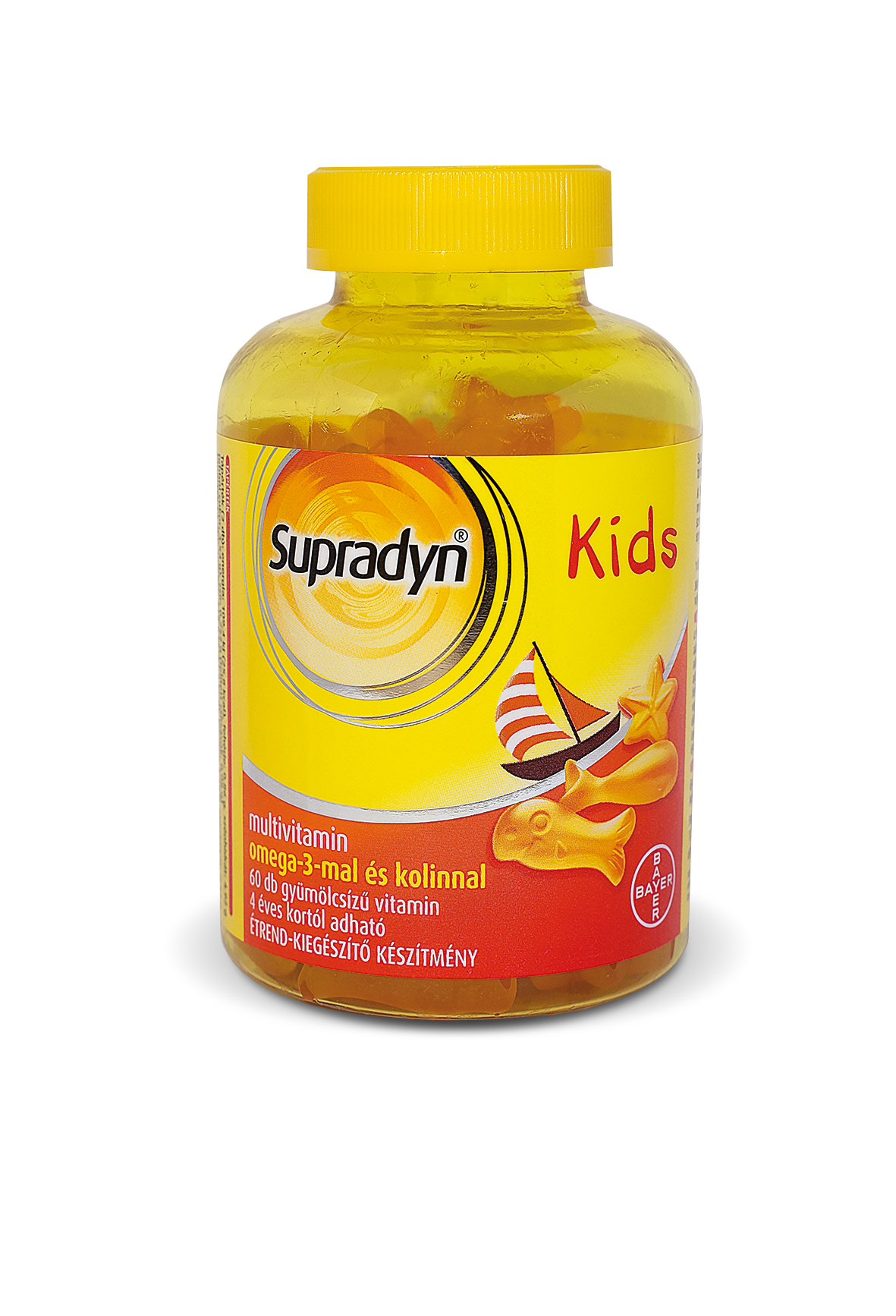 Supradyn Kids Omega-3 multivitamin gumicukor 60x